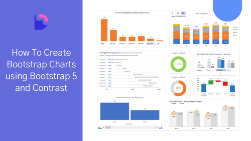 How To Create Bootstrap Charts using Bootstrap 5 and Contrast